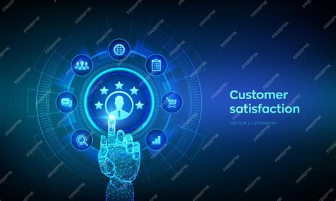 Premium Vector Customer Satisfaction Customer Survey And Feedback Analytics Using Ai And
