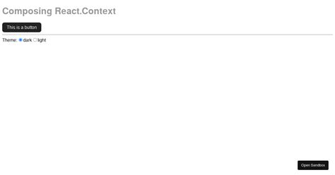 React Theme Context Example 4 Forked Codesandbox React Theme Context Example 4 Forked Codesandbox