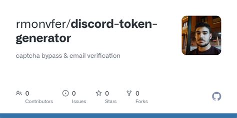 GitHub Rmonvfer Discord Token Generator Captcha Bypass Email Verification
