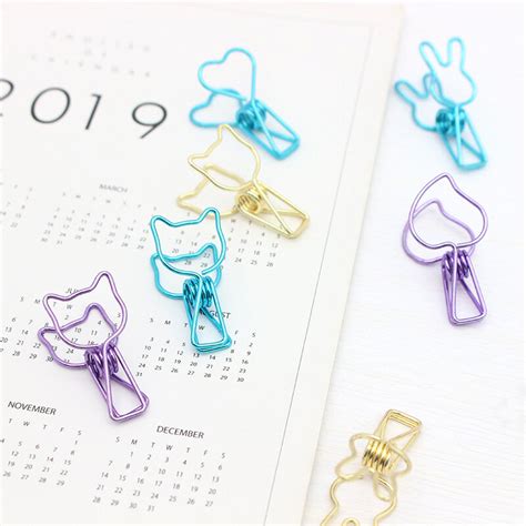 귀여운 금속 크리에이티브 작은 물고기 클립 모양 만화 다채로운 피쉬테일 클립 더브테일 클립 Ins 소녀 스타일 문구 파일 정리함 파일링 제품