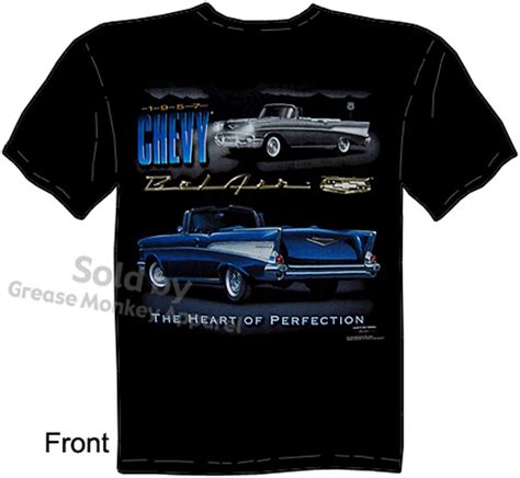Size Large 57 Chevy Tshirt 1957 Bel Air Convertible Tee