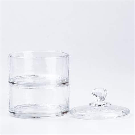 Цукерниця дворівнева скляна Lirmartur Прозорий 300 мл зі скляною