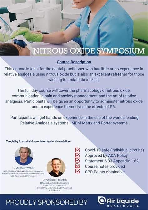 Nitrous Oxide Sydney August Nitrous Oxide Courses