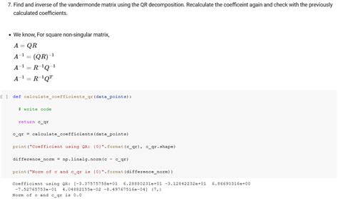 Solved Solve The Exercises Number 5 And 7 Using Python