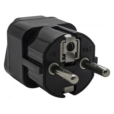 Универсальный переходник UK/US на евророзетку EU WD-9 Black (OPT-1201 ...