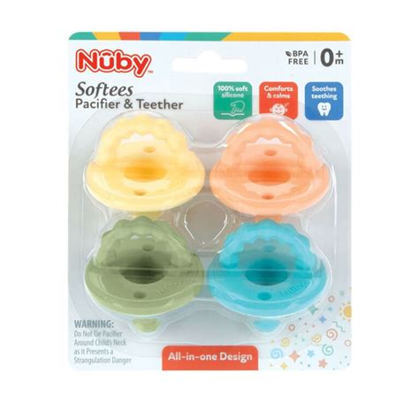Softees Pacifier And Teether Set 4 Pack Snuggle Bugz Canadas