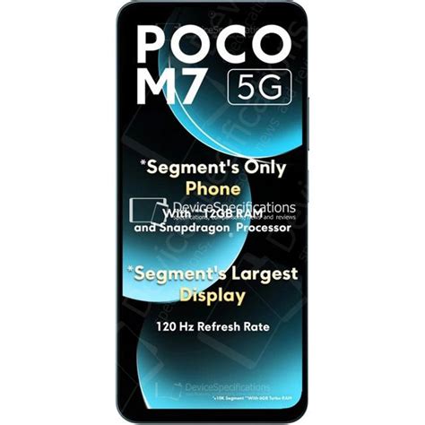 Poco M7 5g Características Y Especificaciones