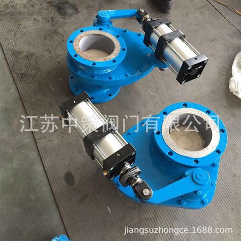 Bz643tc气动耐磨陶瓷摆动阀 旋转阀磨盘阀进料阀 摆动式圆盘阀 阿里巴巴