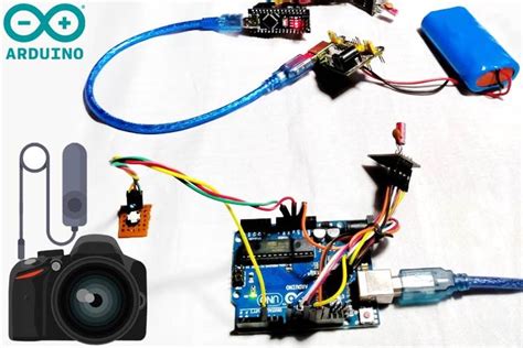 Wireless Controlled Shutter Button For Dslr Using Arduino And Nrf24l01 Arduino Electrical