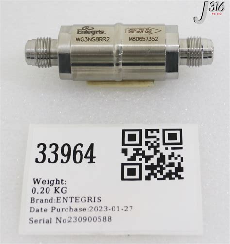 33964 Entegris In Line Gas Filter Wg3ns8rr2 J316gallery