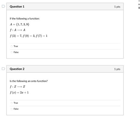 Solved If The Following A Function Chegg Com