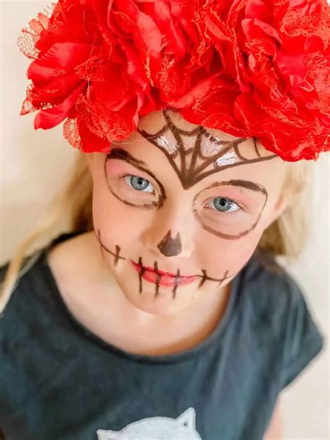 Simple Sugar Skull Makeup And Diy Headband