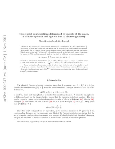 pdf on three point configurations determined by subsets of the