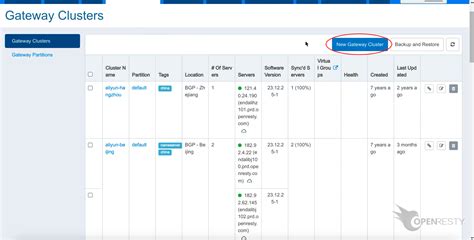 如何使用 Openresty Edge 中的网关分区 Openresty 官方博客