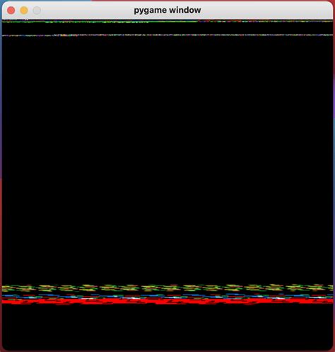 Pygame Very Weird Window Image When Running Code Rpygame