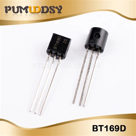 50PCS/LOT BT169D BT169 TO 92 Triacs Thyristor SCR 400V 9A 3 Pin SPT new ...