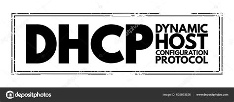 Dhcp Dynamic Host Configuration Protocol Acronym Technology Concept Background Stock Vector By