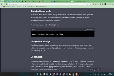 The Power Of Python Manage Py Runserver For Development