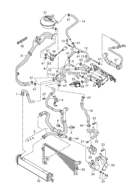 Volkswagen Tiguan 2012 2017 Coolant Cooling System Vag Etka