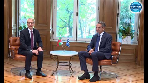 Приключи срещата на четири очи между Николай Денков и Кириакос Мицотакис в Атина Youtube