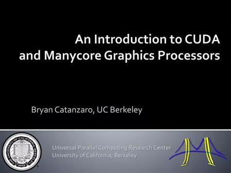 Ppt An Introduction To Cuda And Manycore Graphics Processors Powerpoint Presentation Id9420714
