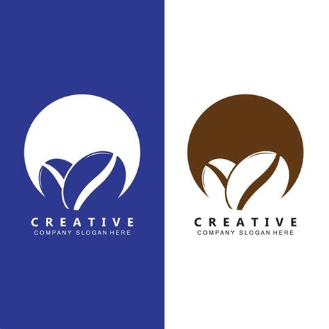 콩과 커피 컵 로고 템플릿 벡터 아이콘 디자인 프리미엄 벡터