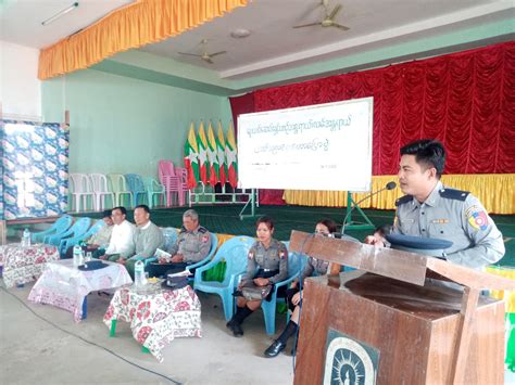 ရမ်းဗြဲမြို့၌ မူးယစ်ဆေးဝါးနှင့် ယာဉ်အန္တရာယ်လမ်းအန္တရာယ် အသိပညာပေး‌ဟောပြောပွဲကျင်းပ