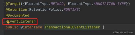 分析事件监听器注解：eventlistener、transactionaleventlistener Csdn博客