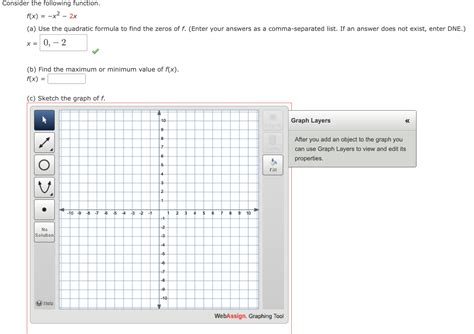 Solved Consider The Following Functionfx X2 2xa ﻿use
