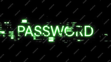 Premium Photo 3d Rendering Password Text With Screen Effects Of