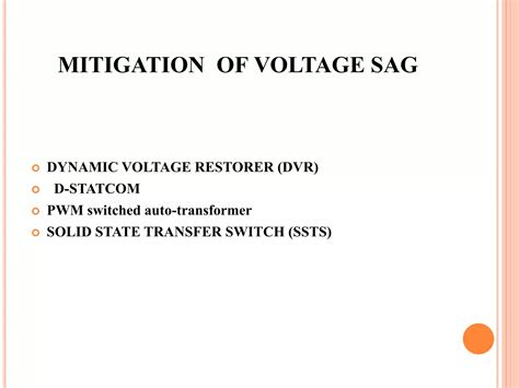 voltage sag and it s mitigation pptx