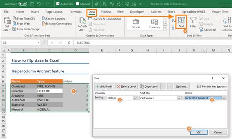 Flip Table Horizontally Excel At Gloria Moreno Blog