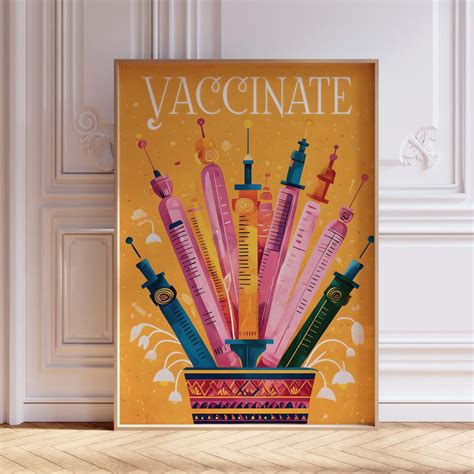 Miluva Syringe Medical School Art Nurse Injection Print Botox Skin