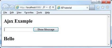 JSF Ajax JSF 教程