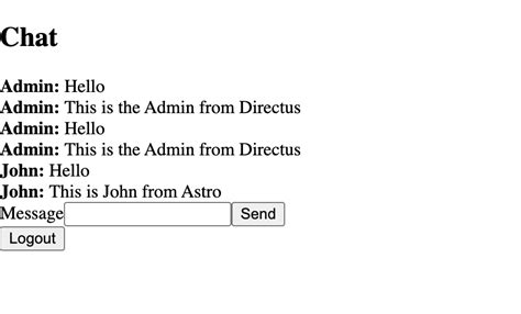 Build A Realtime Chat App Using Directus And Astro Directus Docs