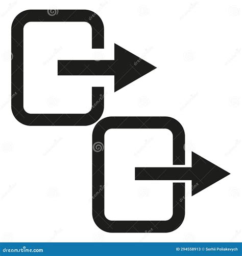 Logout Vector Icon Isolated On White Background Outline Thin Line Logout Icon For Website