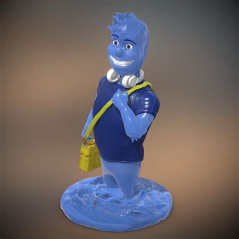 Pixar Elemental Wade Ripple Printable 3d Model By Danyelon