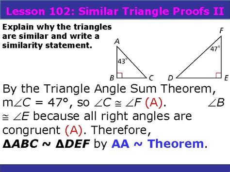 Aa Sss And Sas Ii 7 3 Triangle