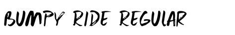 Bumpy Ride Regular Fuente Webfont And Desktop Myfonts