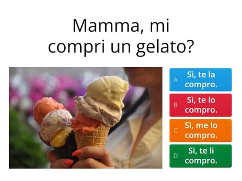 Pronomi Combinati Quiz