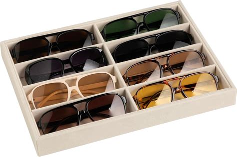 Frebeauty Sunglass Organizervelvet Glasses Organizer8 Slot Sunglasses Tray For
