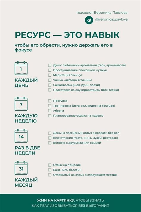 Чек лист чтобы чувствовать себя лучше каждый день психология и планирование Veronica Pavlova