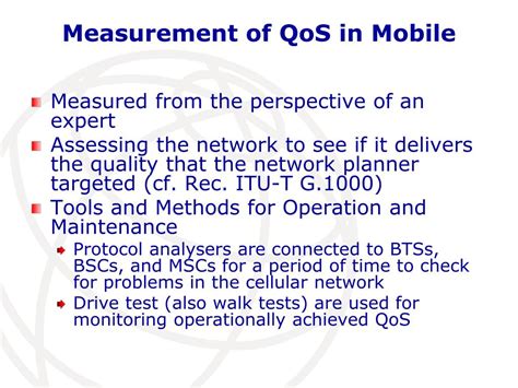 Ppt Practical Measurement Of Qosqoe Parameters For Regulatory
