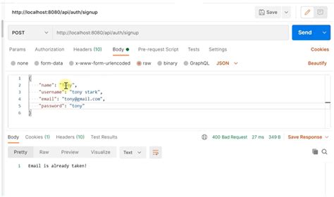 Login And Registration Rest Api Using Spring Boot Spring Security Hibernate And Mysql Database