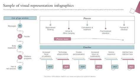Sample Of Visual Representation Infographics Spa Business Performance