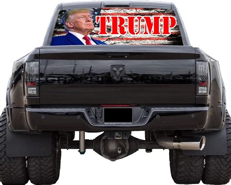 Graphix Express Truck Back Window Graphics Trump American