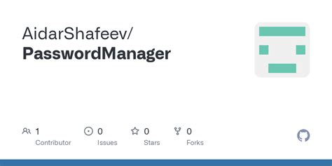 Github Aidarshafeev Passwordmanager