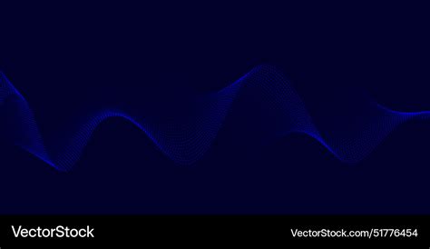 Minimal Background With Blue Flowing Dots Design Vector Image
