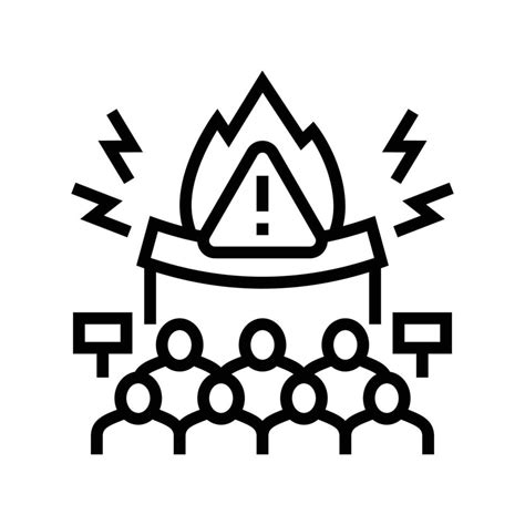 Confrontational Crisis Line Icon Vector Illustration 20376723 Vector