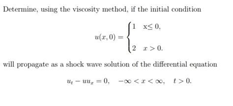 Solved Partial Differential Equations Intro To The Chegg